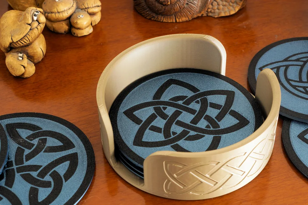 Celtic Coaster Holder by SnyTek MakerWorld: Download Free 3D Models