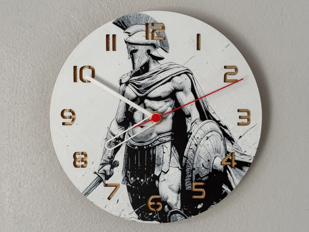 wall / desk clock Spartaner by cP3D - MakerWorld