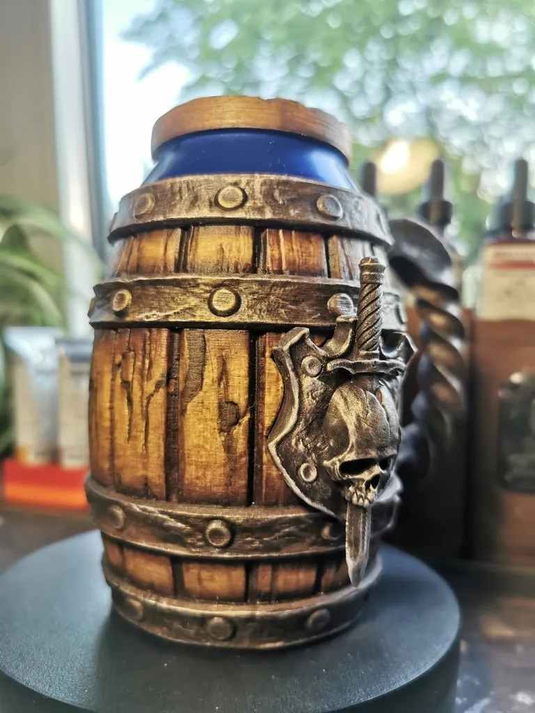 Wood Barrel Can Holder - Free 3D Print Model - MakerWorld