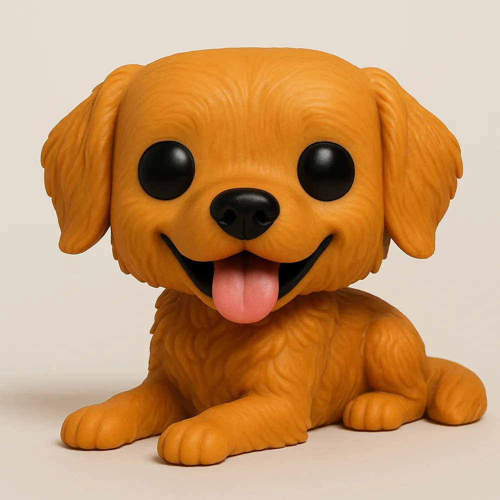 pop dog golden retriever by Celinette MakerWorld: Download Free 3D Models