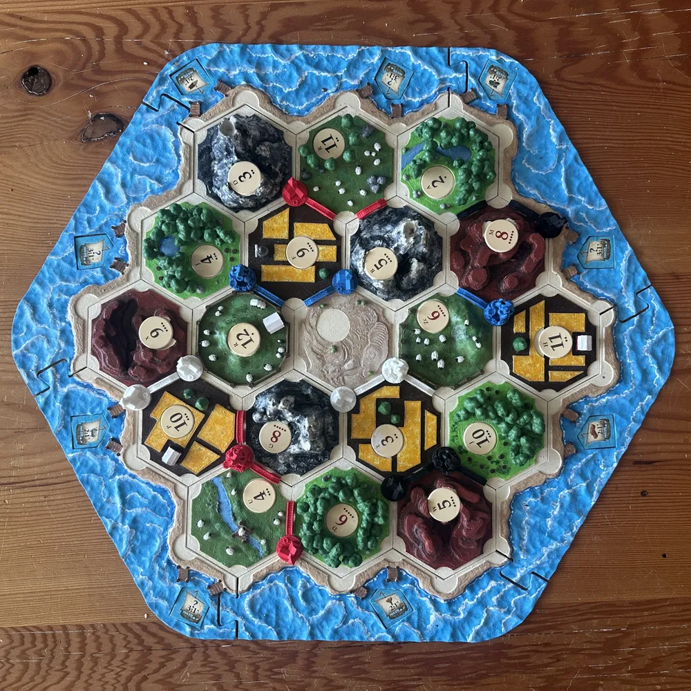 Upgraded Catan Pieces - Settlement + City + Road Remixed by artifact ...