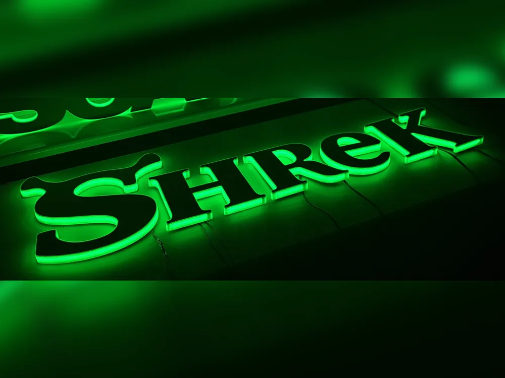 Shrek led letters - Free 3D Print Model - MakerWorld