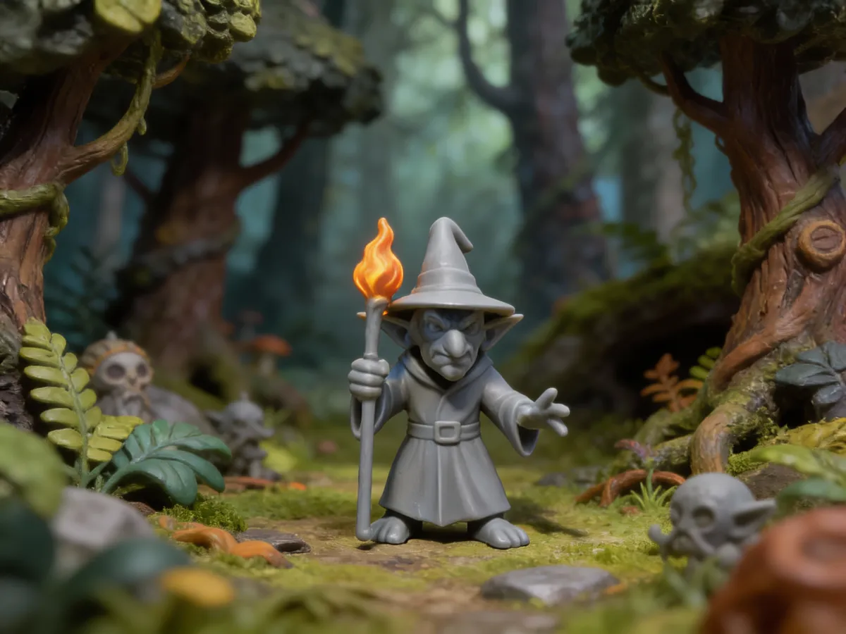Goblin Wizard - DND miniature - Free 3D Print Model - MakerWorld
