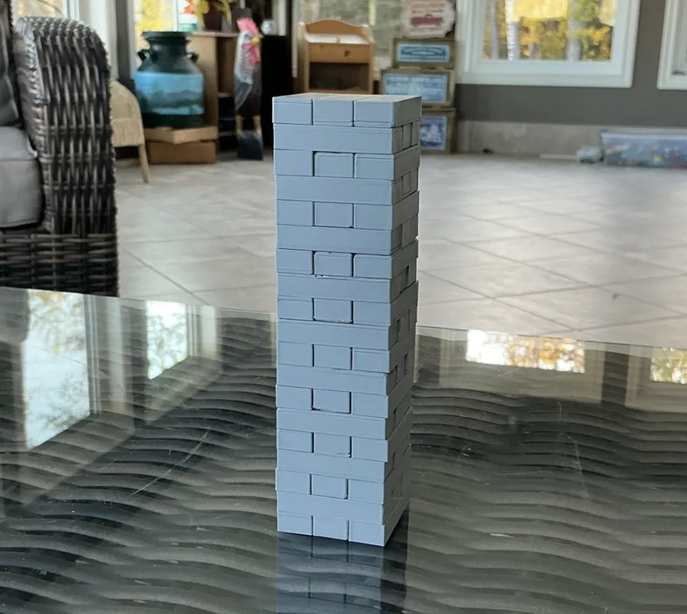 Jenga - Entirely 3D Printed (50% Scale) by Bardownskiiz MakerWorld ...