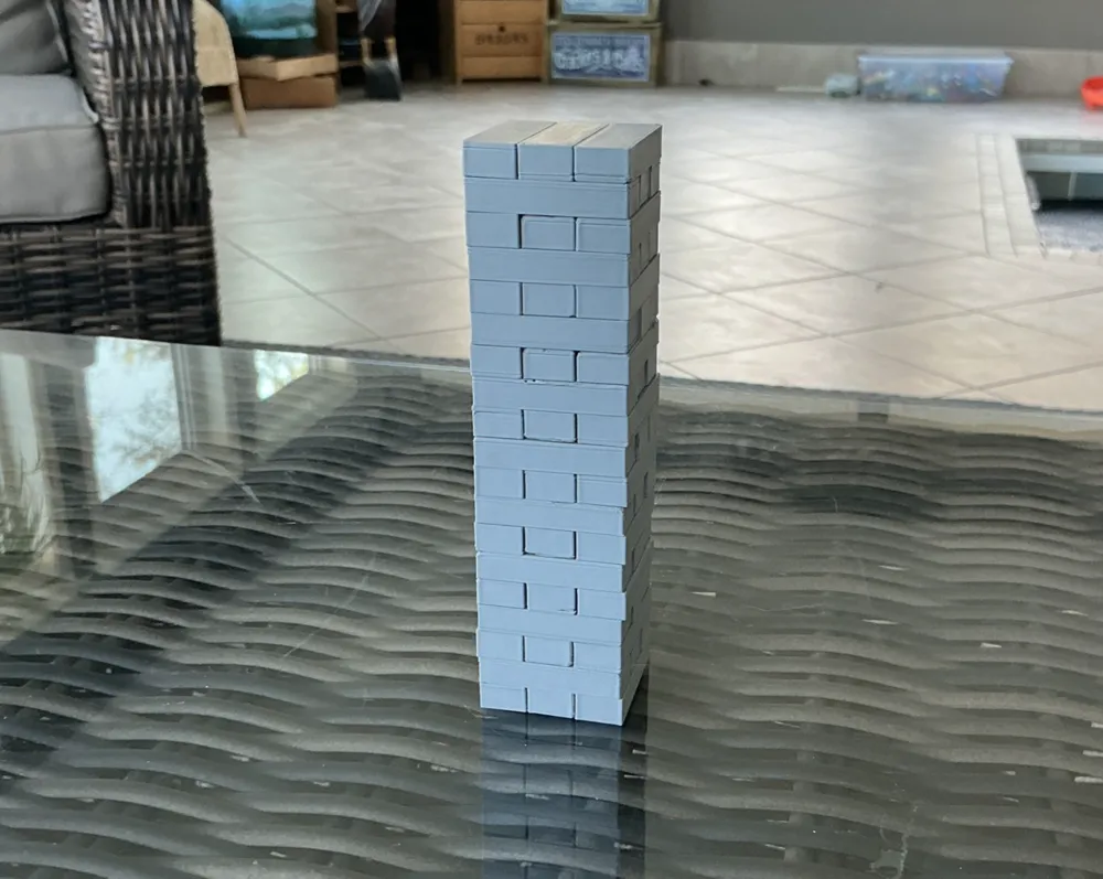 Jenga - Entirely 3D Printed (50% Scale) by Bardownskiiz MakerWorld ...