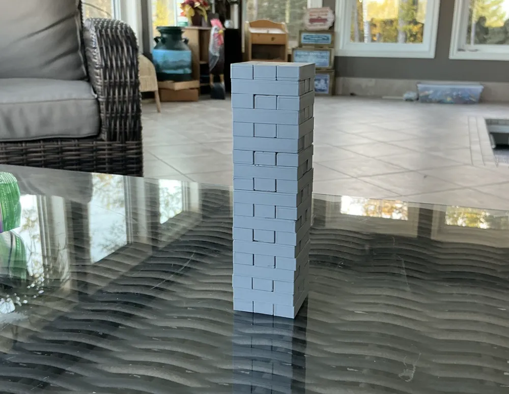 Jenga - Entirely 3D Printed (50% Scale) by Bardownskiiz MakerWorld ...