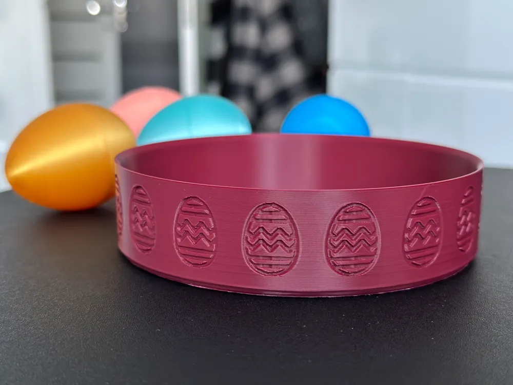 Easter Egg Treat Bowl - Decorative Plate by Anton - MakerWorld