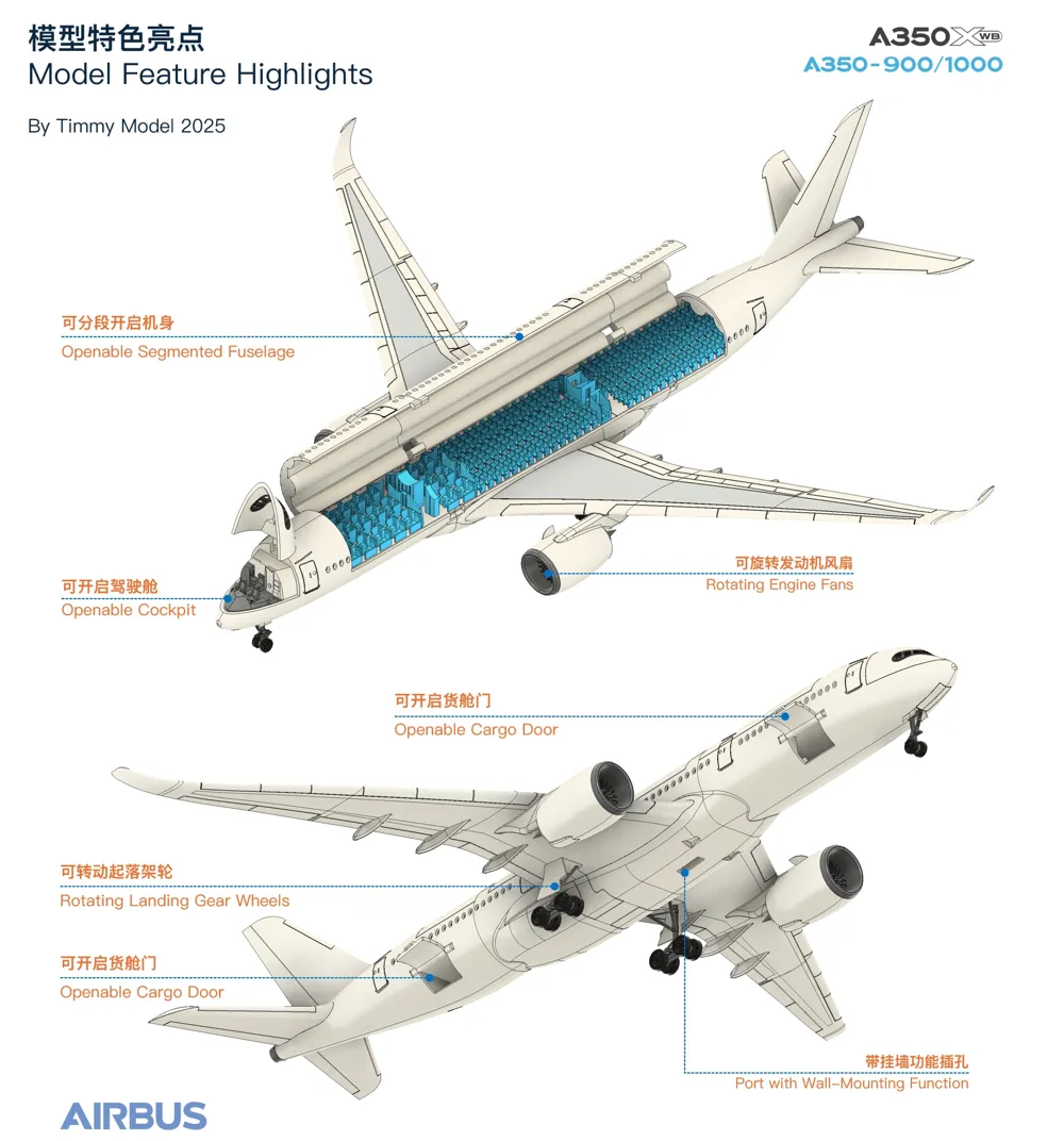 Airbus AIRBUS A350 Model — Explorer Edition - Free 3D Print Model ...