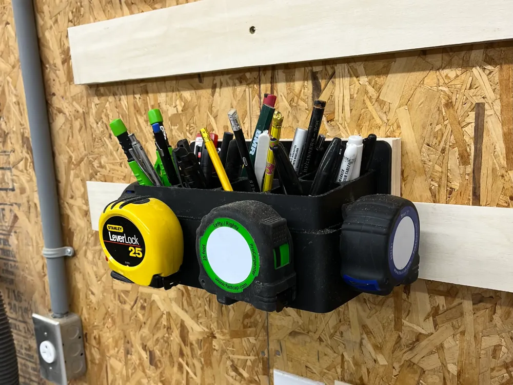 Pencil & Tape Measure Wall Mount by motoriley - MakerWorld