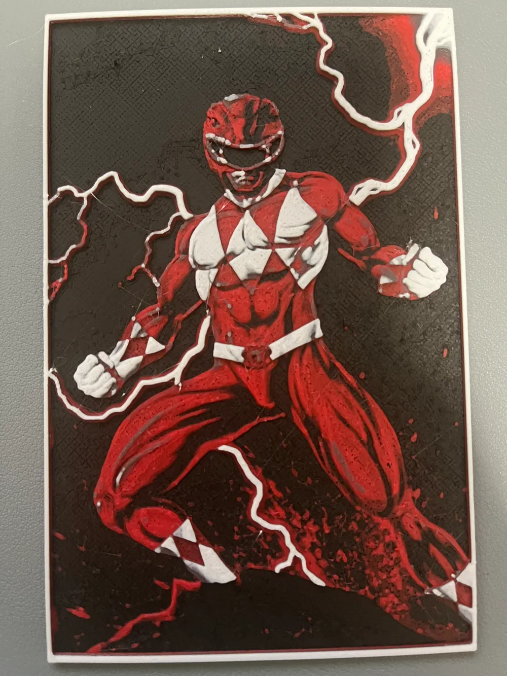 Red ranger - Power Rangers HueForge by 2emme3dlab - MakerWorld