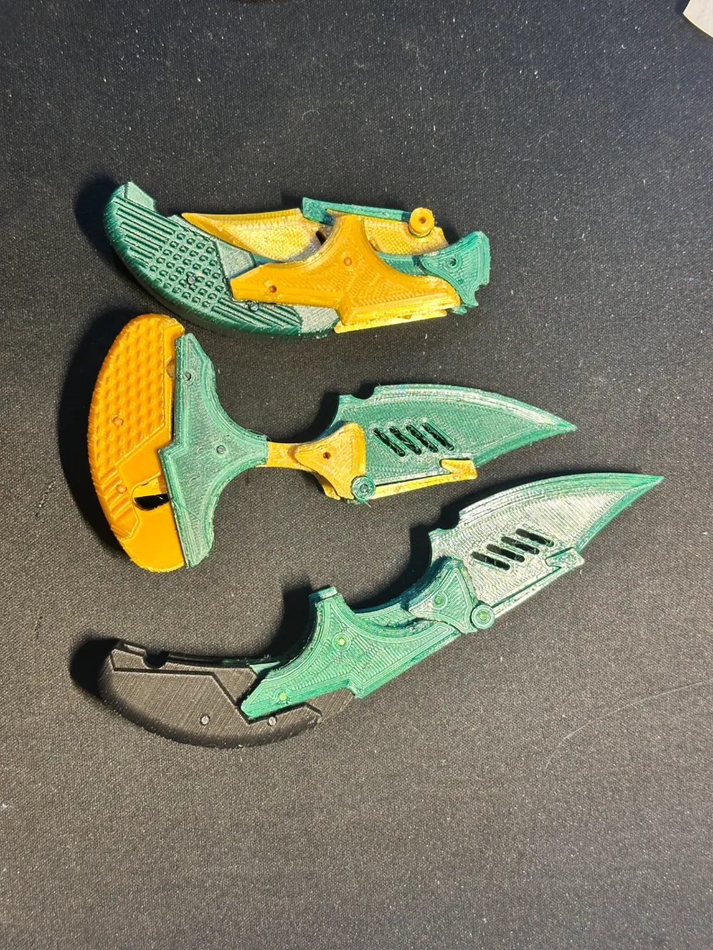 Folding knife can transform into a short bayonet - Free 3D Print Model ...