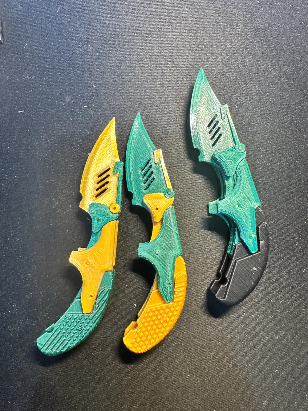 Folding knife can transform into a short bayonet - Free 3D Print Model ...