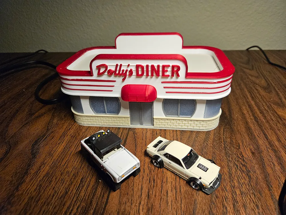Dolly's Diner Fan Art by Bokkins3d MakerWorld: Download Free 3D Models