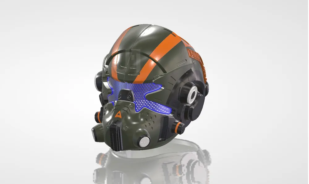 Inspired by Titanfall 2 Jack Cooper Helmet - Free 3D Print Model ...