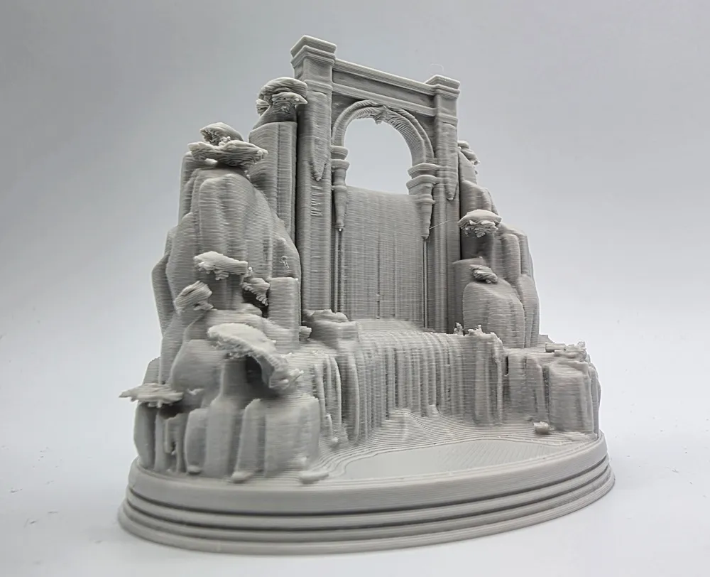 Waterfall Under the Arch Miniature - Free 3D Print Model - MakerWorld