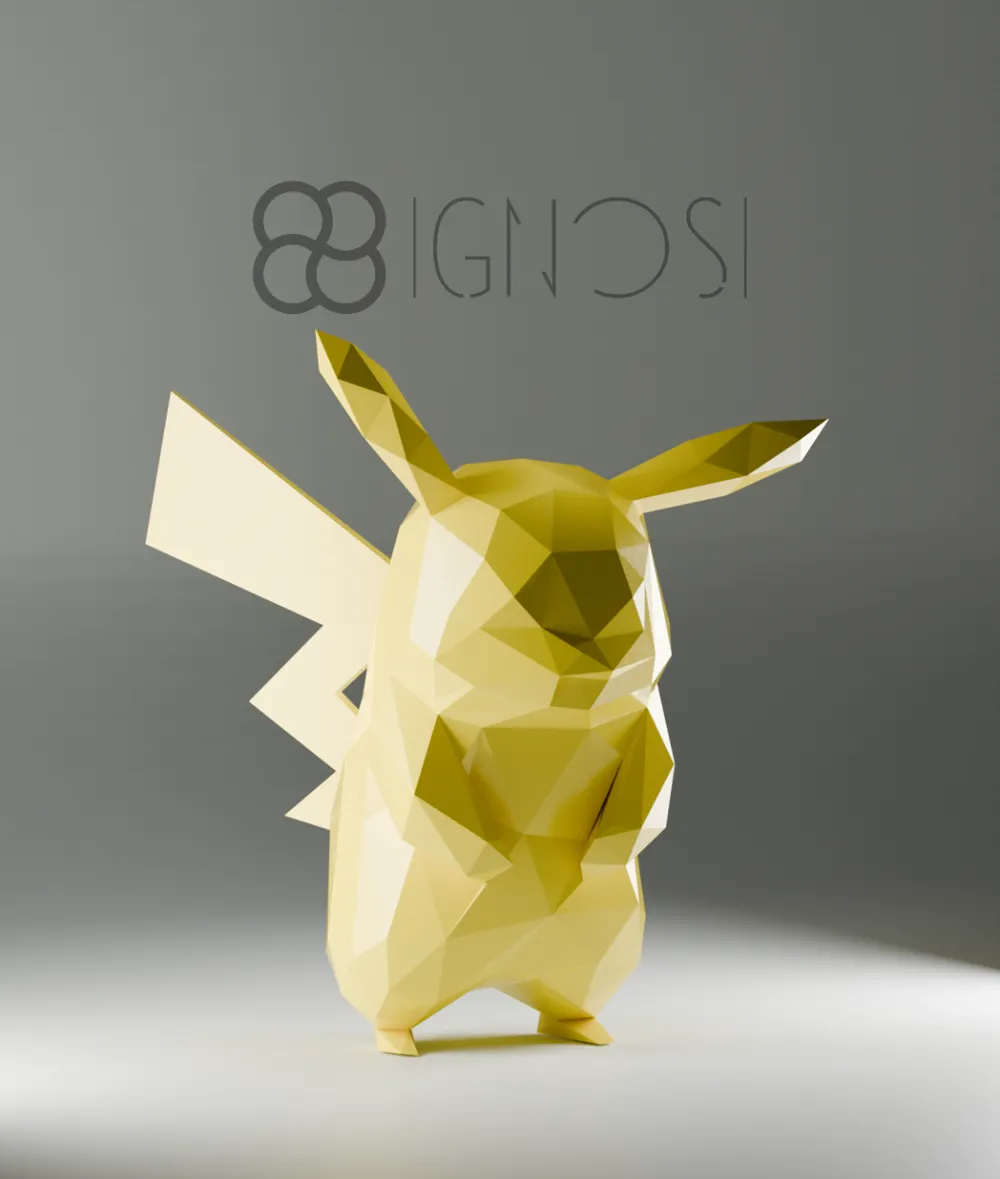 (#25) Pikachu Low Poly by Ignosi MakerWorld: Download Free 3D Models