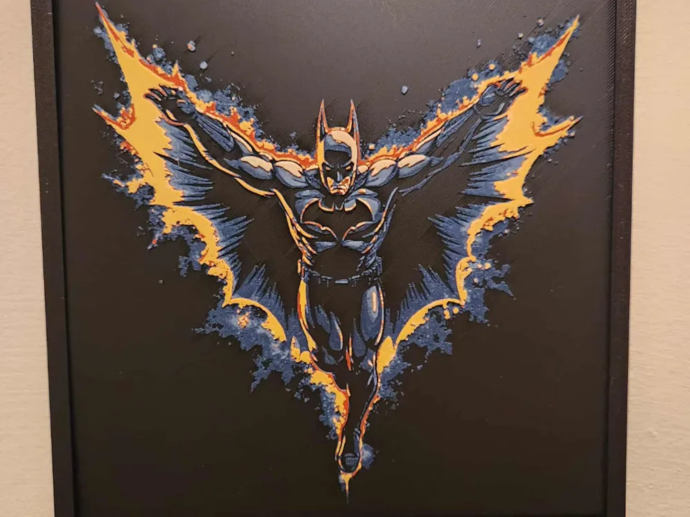 Batman Hueforge Color by thenours MakerWorld: Download Free 3D Models