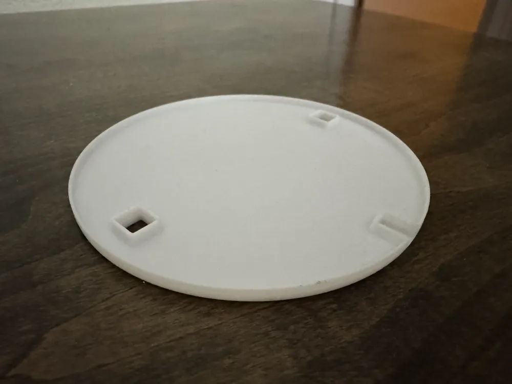 Smoke Alarm Mount + Cover Plate by pgx. MakerWorld: Download Free 3D Models