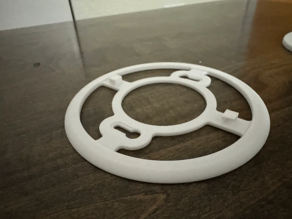 Smoke Alarm Mount + Cover Plate - Free 3D Print Model - MakerWorld