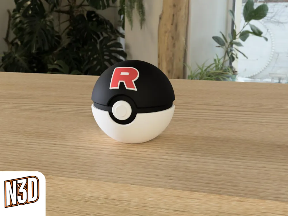 Team Rocket Ball by N3D MakerWorld: Download Free 3D Models