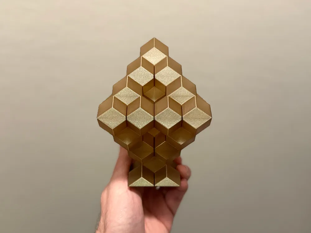 Rhombic Sierpiński Octahedron – Level 2 (Vase Mode) by Endless Design ...