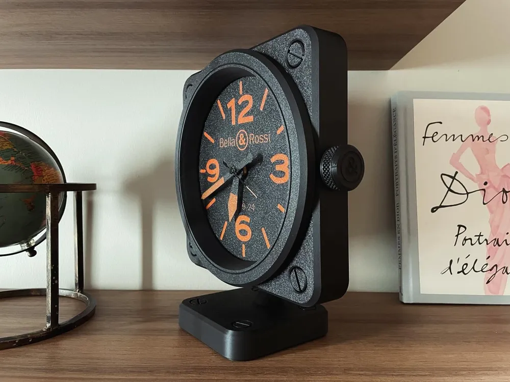 Square Time Elite Clock (Bell & Ross inspired) by Alta3DpStudio ...