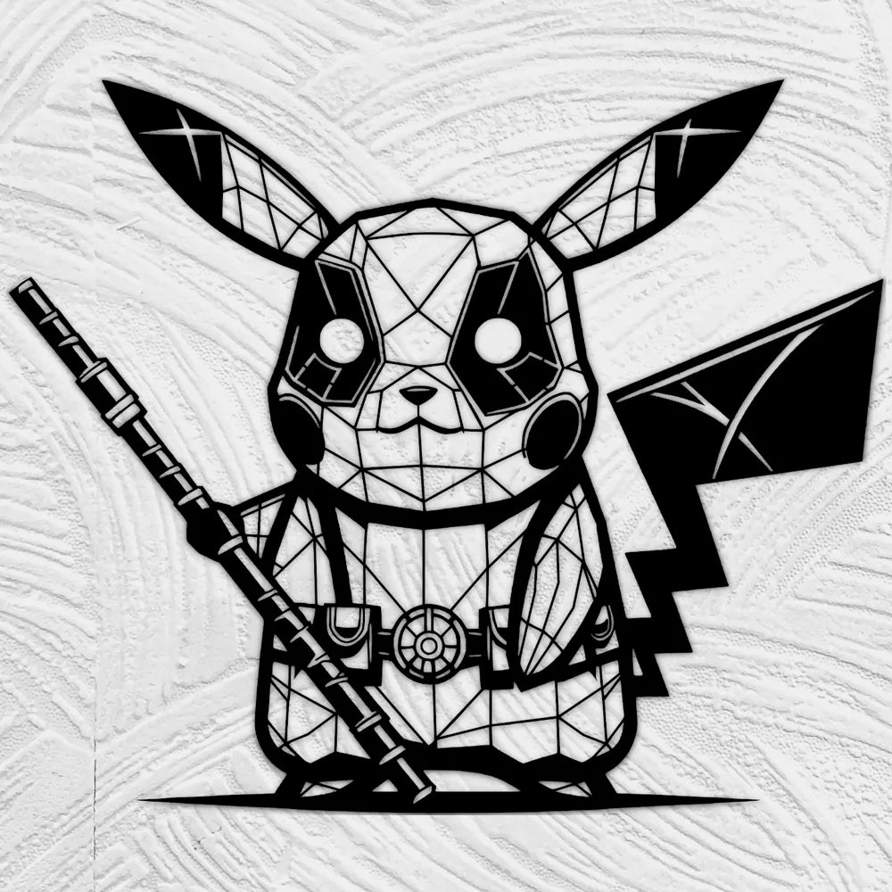 pikachu x deadpool art thing ? by The line art guy - MakerWorld