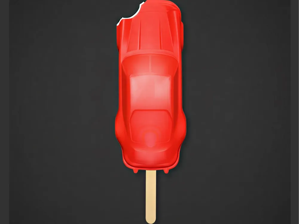 Porsche 911 Ice Cream Art - Free 3D Print Model - MakerWorld