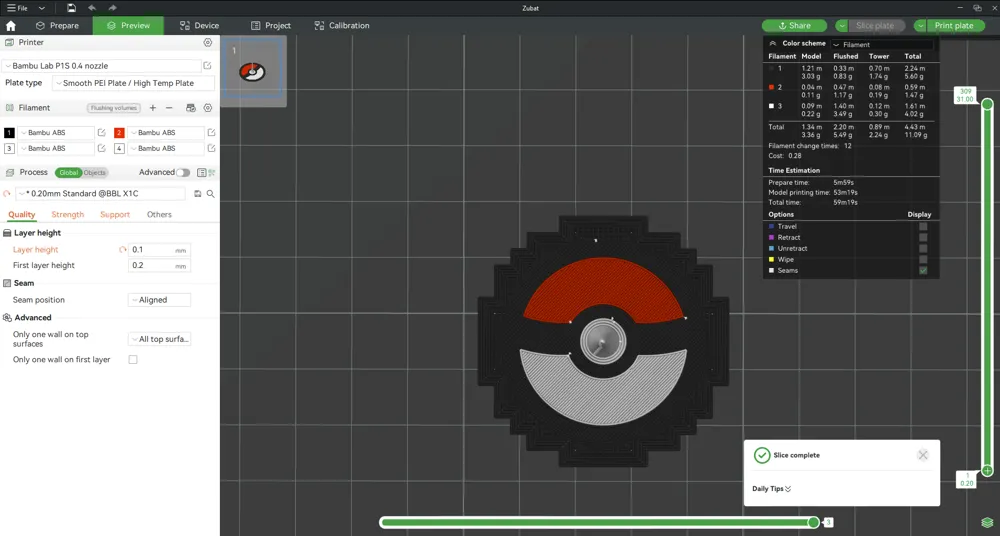 Spinning Top Pokeball by Chipotle - MakerWorld