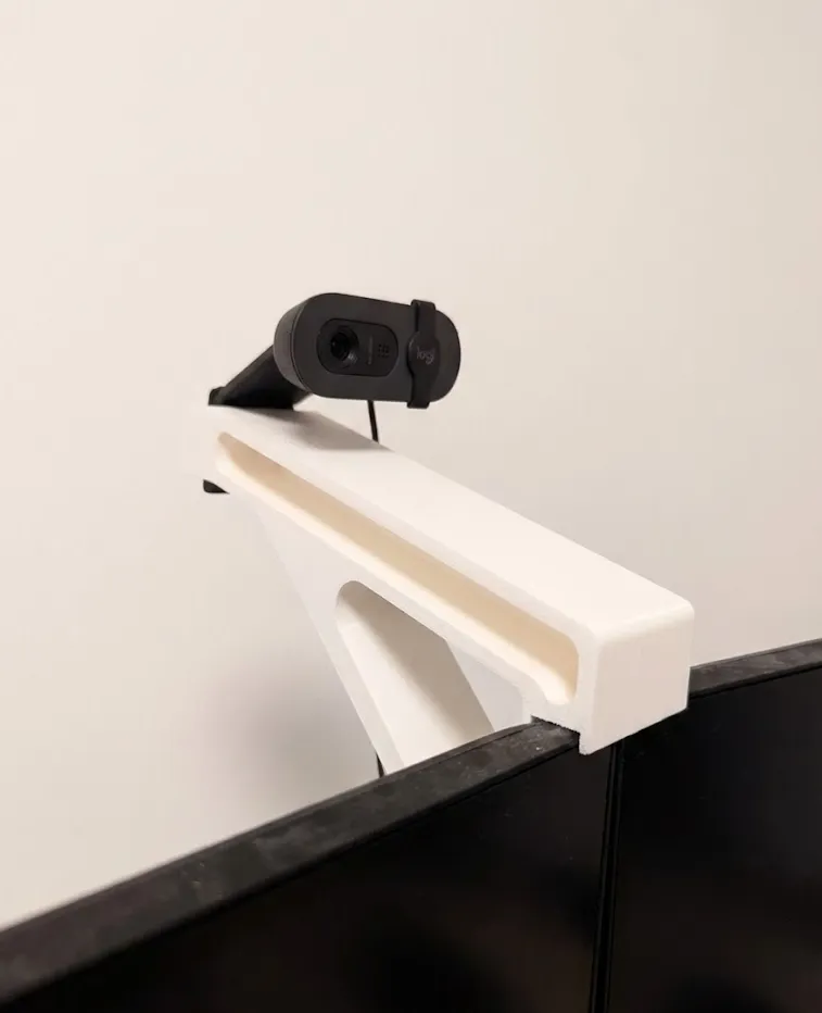 Logitech Brio Monitor Mount - Free 3D Print Model - MakerWorld