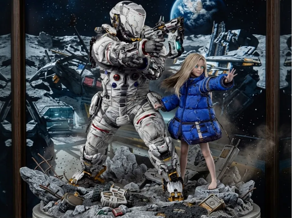 DIORAMA PRAGMATA, HUGH WILLIAMS Y DIANA - Free 3D Print Model - MakerWorld