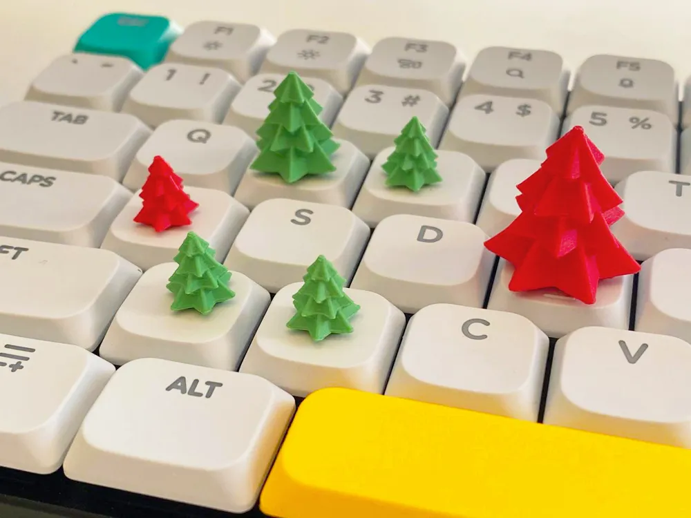 Tiny Christmas Tree - Scalable 3mm - ∞ by pilim MakerWorld: Download ...