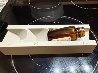 Medicine bottle syringe tilt assist angled holder by AbombDesigns ...