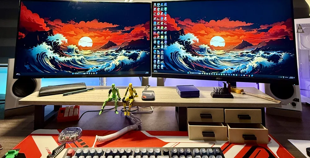 Minimalist Monitor Riser with Drawer by airbase MakerWorld: Download ...