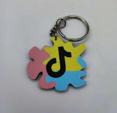 Tiktok Keychain by espariz - MakerWorld