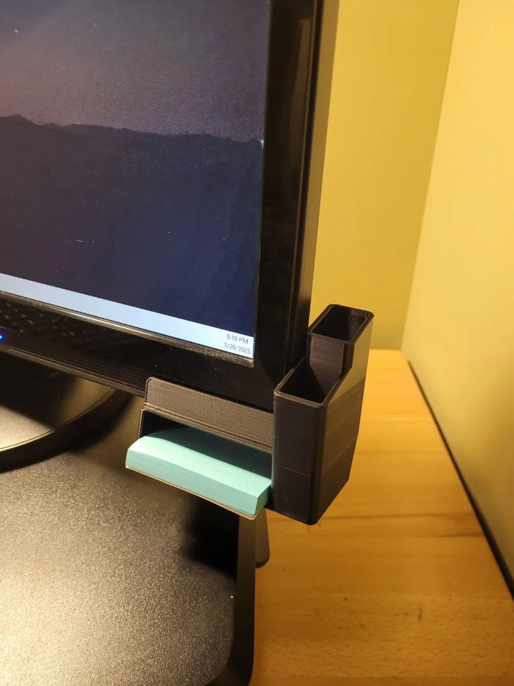 Under Monitor Pen and Note Pad Holder with Drawers - Free 3D Print ...