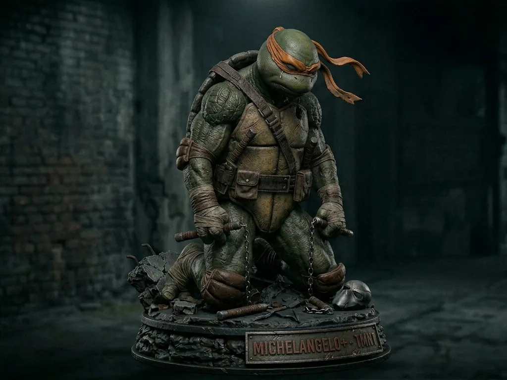REALISTIC MICHELANGELO NINJA TURTLE - Free 3D Print Model - MakerWorld