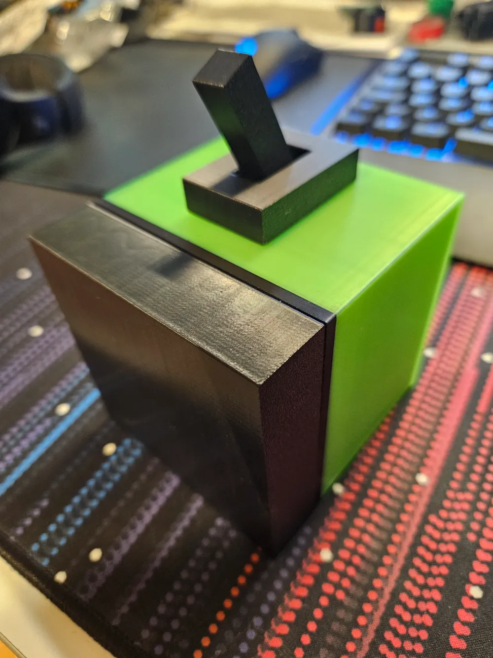 Minecraft Functional Piston with Lever - Free 3D Print Model - MakerWorld