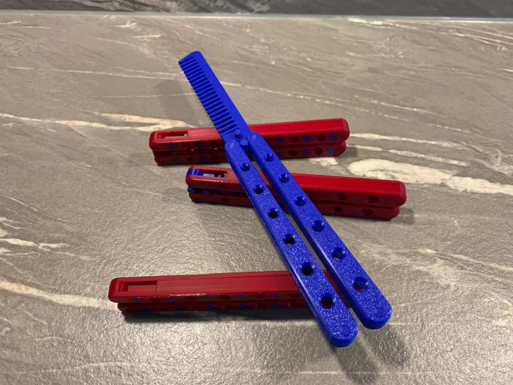 Butterfly Balisong Comb - Free 3D Print Model - MakerWorld