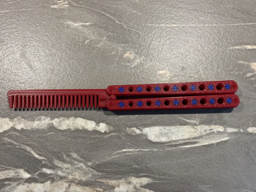 Butterfly Balisong Comb by sweb3791 MakerWorld: Download Free 3D Models