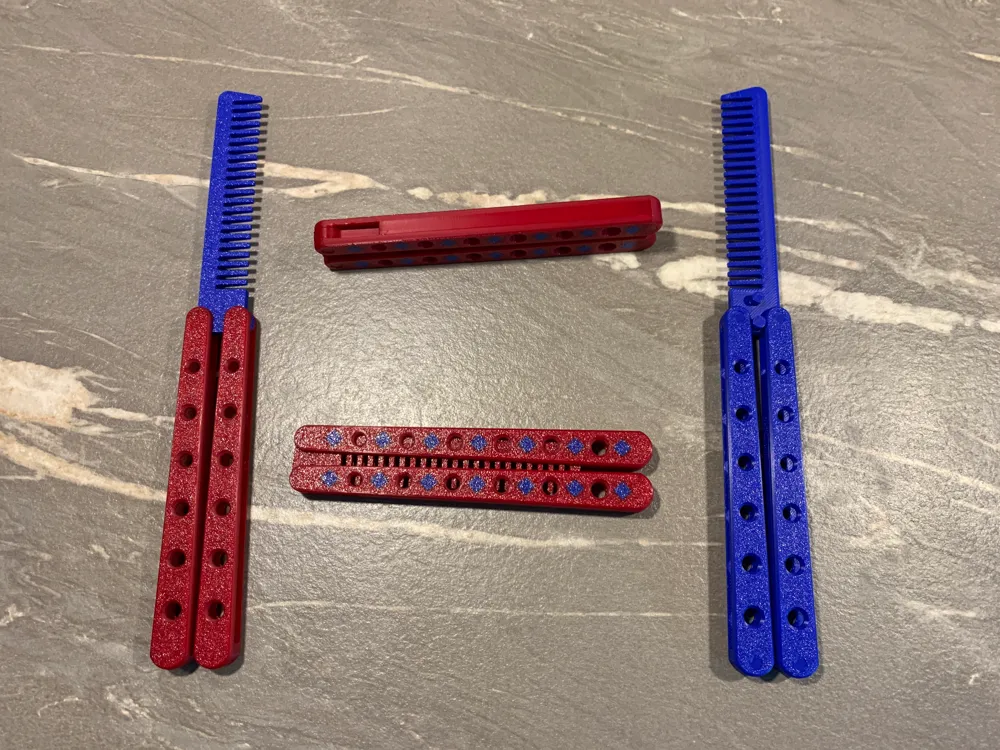 Butterfly Balisong Comb - Free 3D Print Model - MakerWorld