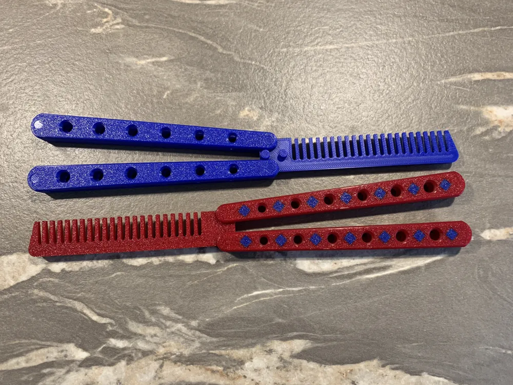 Butterfly Balisong Comb - Free 3D Print Model - MakerWorld