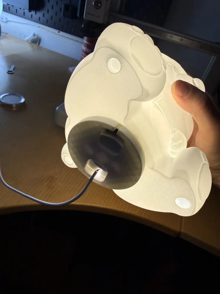 Teddy Bear Light Lamp Kit 001 - Free 3D Print Model - MakerWorld