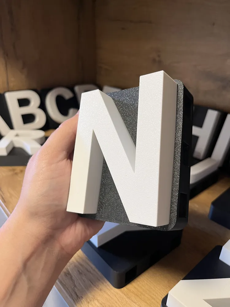3D Letter "N" – modular, LED-capable & A–Z series by LetHimPrint ...