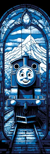 Fan art set of 3 bookmarks - Stained Glass cathedral window designs of ...