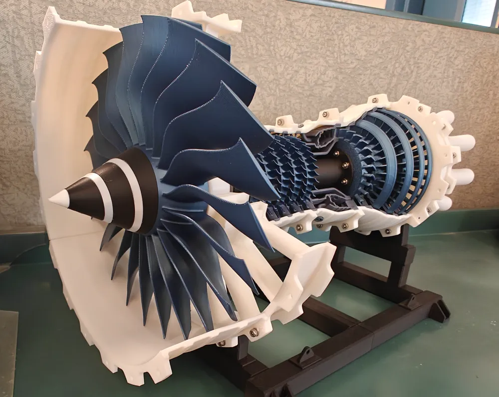 Jet Engine Stand - alternative for a1 mini Remixed by Empty555 - MakerWorld