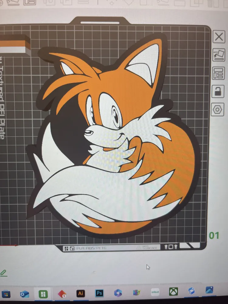 Tails logo for chain by Malverde Designs MakerWorld: Download Free 3D ...