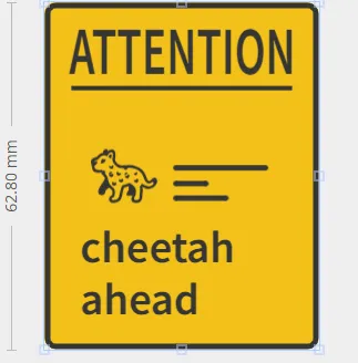 cheetah sign by Cheetahkid7 - MakerWorld