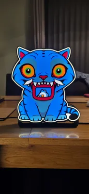Derpy Tiger LED Light box from Kpop Demon Hunters - Free 3D Print Model ...