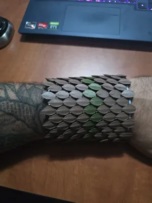 Modular Dragon Scales Chainmail V3 - Free 3D Print Model - MakerWorld
